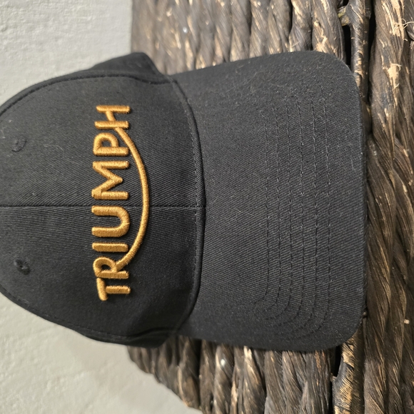 Triumph | Accessories | Triumph Black And Gold Mens Cap | Poshmark